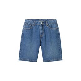 Tom Tailor Jungen Baggy Jeans Shorts, blau, Uni, Gr. 158