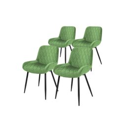 ML-Design Stuhl Esszimmerstühle Set mit Rücken und Armlehnen Polster Küchenstühle (4 St)