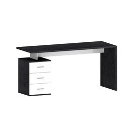 Schreibtisch Inosign "NEW SELINA" Tische Gr. B/H/T: 160 cm x 75 cm x 60 cm, grau (schiefer, weiß hochglanz) Schreibtische