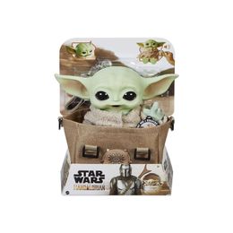 Mattel HBX33 - Disney - Star Wars - The Mandalorian - Baby Yoda mit Tragetasche und Sound, 28 cm - Spielfigur, Grogu