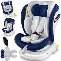 Kidiz® Kindersitz Baby Autositz Kinderautositz Isofix Top Tether 360° drehbar Gruppe 0/1/2/3 ab Geburt 0-36kg Mit Sonnenschutzdach Seitenschutz 5 Punkt Gurt Kopfstützenverstellung ECE R44/04