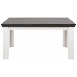 Esstisch Home Affaire "Siena" Tische Gr. B/H/T: 160 cm x 76 cm x 90 cm, weiß (weiß, wenge) Esstisch Holz-Esstische Küchentisch Rechteckiger Tisch