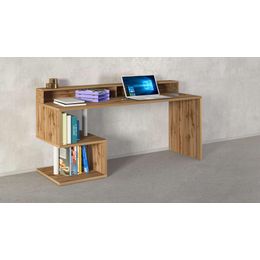 Schreibtisch Inosign "ESSE" Tische Gr. B/H/T: 180 cm x 92,5 cm x 60 cm, braun (wotan oak) Schreibtische