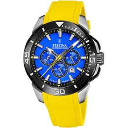 Chronograph Festina "Chrono Bike" Armbanduhren gelb Herren Quarzuhren