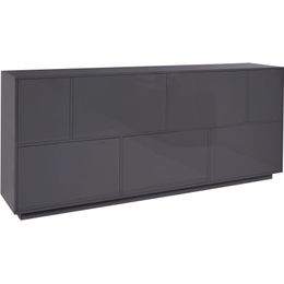 Sideboard Inosign "bloom" Sideboards Gr. B/H/T: 200 cm x 86 cm x 41,4 cm, schwarz (anthrazit hochglanz) Sideboards