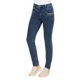 Bequeme Jeans Heine Gr. 36, Normalgrößen, blau (blue, stone, washed) Damen Jeans