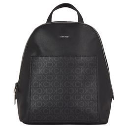 Cityrucksack Calvin Klein "CK MUST DOME BACKPACK_EPI MONO" Gr. B/H/T: 25 cm x 30 cm x 13 cm, schwarz (black mono) Rucksäcke