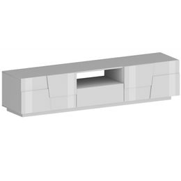 Lowboard Inosign "Pongo" Sideboards Gr. B/H/T: 220 cm x 46 cm x 44,2 cm, 1, weiß (weiß hochglanz) Lowboards