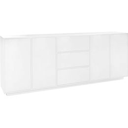 Sideboard Inosign "bloom" Sideboards Gr. B/H/T: 220 cm x 86 cm x 41,4 cm, 3, weiß (weißhg) Sideboards
