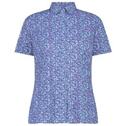 CMP - Women's Shortsleeve Shirt with Pattern - Bluse Gr 34 lila/blau