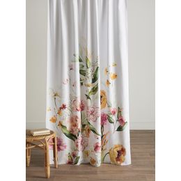 bonprix Vorhang mit Blumenmotiv (1er Pack)