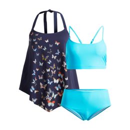 bonprix Tankini und Oberteil (3-tlg.Set) aus recyceltem Polyamid