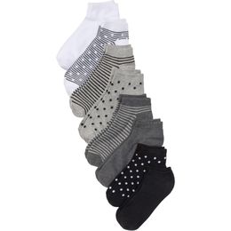 bonprix Sneakersocken mit Bio-Baumwolle (8er Pack)