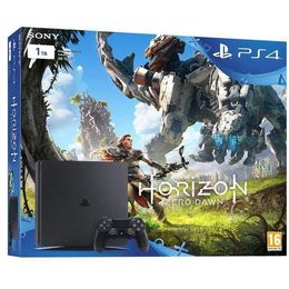 Sony PlayStation 4 Slim 1000GB - Schwarz + Horizon Zero Dawn