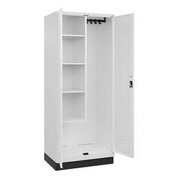 C+P CP Putzmittelschrank Classic PLUS 080120-02 S10014 verkehrsweiß 80,0 x 50,0 x 195,0 cm, aufgebaut