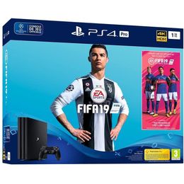 Sony PlayStation 4 Pro 1000GB - Schwarz + FIFA 19