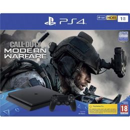 Sony PlayStation 4 Slim 1000GB - Jet black + Call of Duty: Modern Warfare