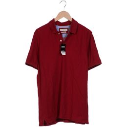 Bugatti Herren Poloshirt, bordeaux, Gr. 52