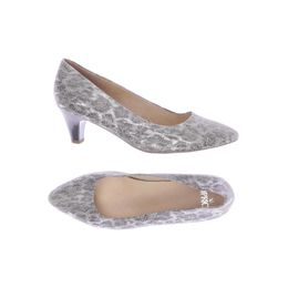 Caprice Damen Pumps, silber, Gr. 6