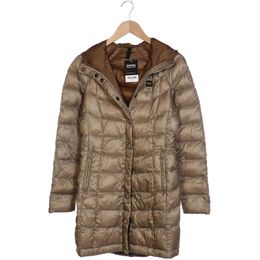 Blauer Damen Mantel, beige