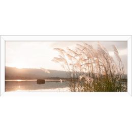 Pro Art Gerahmtes Bild SUNSET LAKE (BHT 130x60x2 cm)