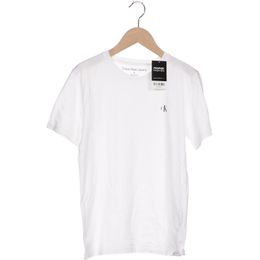 Calvin Klein Jeans Herren T-Shirt, weiß, Gr. 170