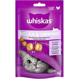 whiskas Snack Relax & Unwind mit Huhn 8x45 g