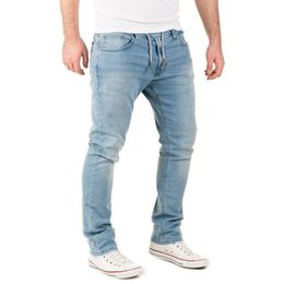 WOTEGA Slim-fit-Jeans Herren Jogginghose in Jeans-Look Noah Stretch Hose in Jogging Jeans Sweathosen Denim