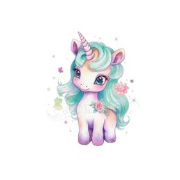 Corileo Aufnäher Aufbügler Bügelmotiv Bügelbild Regenbogen Einhorn / Pferd