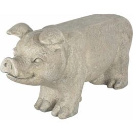 Esschert Design - Gartenbank Schwein aus Steinfaser