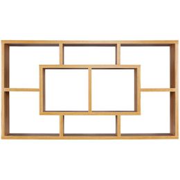 FineBuy - Wandregal paola 85 x 47,5 x 16 cm MDF-Holz Hängeregal modern, Design Wandboard freischwebend, Holzregal offen zum Hängen