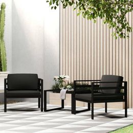 MAISONCHIC 2er Set Einzelsofas Sofa Loungesofa Couch Modern mit Kissen Aluminium Anthrazit DE74314