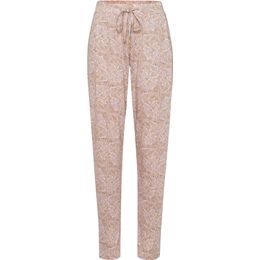 Hanro Sleep & Lounge Schlafanzug-Hose, Tapered Fit, lang, für Damen, braun, XL