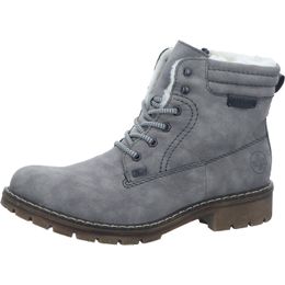 Rieker Winterstiefeletten, Logo-Prägung, gefüttert, für Damen, grau, 36