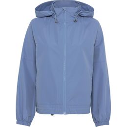 Manguun Blouson, Kapuze, Tunnelzug, für Damen, blau, 36