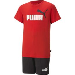 Puma® Trainingsanzug, Baumwolle, Logo-Print, für Kinder, rot, 140