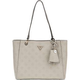 Guess Shopper "Jena Noel Tote", Logo-Muster, Reißverschluss, für Damen, grau