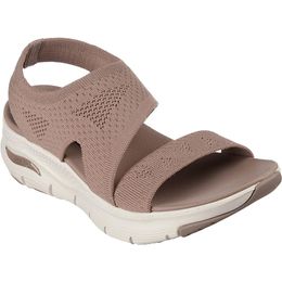 Skechers® Skechers Cali Riemchensandalen, Stretch, vegan, für Damen, braun, 36