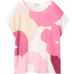Tom Tailor T-Shirt, Allover-Print, für Damen, weiß, XL