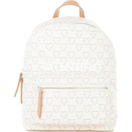 Valentino by Mario Valentino Valentino by Mario Rucksack, Zweiwegereißverschluss, Logo-Muster, für Damen, weiß