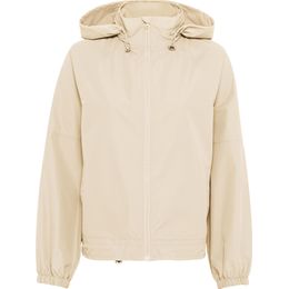 Manguun Blouson, Kapuze, Tunnelzug, für Damen, weiß, 38