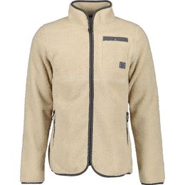 DIDRIKSONS 1913 DIDRIKSONS Fleecejacke, Stehkragen, Brusttasche, für Herren, beige, L