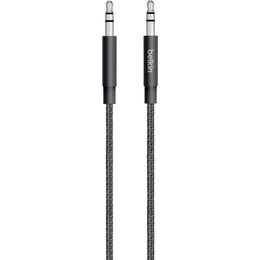 AV10164bt04-BLK Klinke Audio Anschlusskabel [1x Klinkenstecker 3.5 mm - 1x Klinkenstecker 3.5 - Belkin