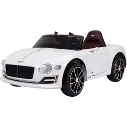 Kinderauto Bentley gt lizenzierte Kinderfahrzeug Elektroauto mit Fernbedienung 2 x 390 Motoren Kinder Weiß 108 x 60 x 43 cm - Weiß - HOMCOM