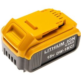 Akku kompatibel mit Dewalt DCD795, DCD792D2, DCD792, DCD795M2, DCD795D2, DCD795P2, DCD795NT Elektrowerkzeug (4000 mAh, Li-Ion, 18 v) - vhbw