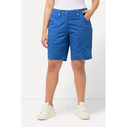 Ulla Popken Funktionshose Cargo-Bermuda Komfortbund 4-Pocket-Schnitt