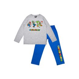 Super Mario Schlafanzug Super Mario Pyjama Schlafanzug mit Mario