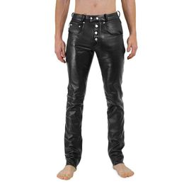 BOCKLE Lederhose Bockle® Big Cheeker Free Button Lederhose Lederjeans Herren Echtleder