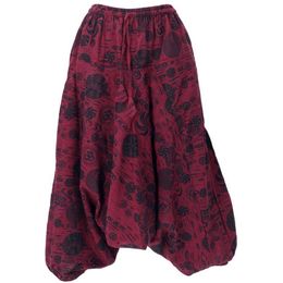 Guru-Shop Relaxhose Aladinhose Pluderhose Shorts 7/8 Länge