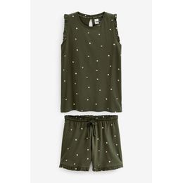 next Pyjama Schlafanzug mit Trägertop und Shorts aus Baumwolle (2 tlg)